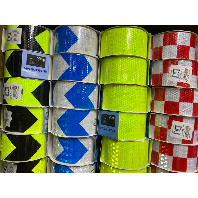 Car Reflective Warning Strip Stickers Auto Arrow Sign Tape Warning Tape ...