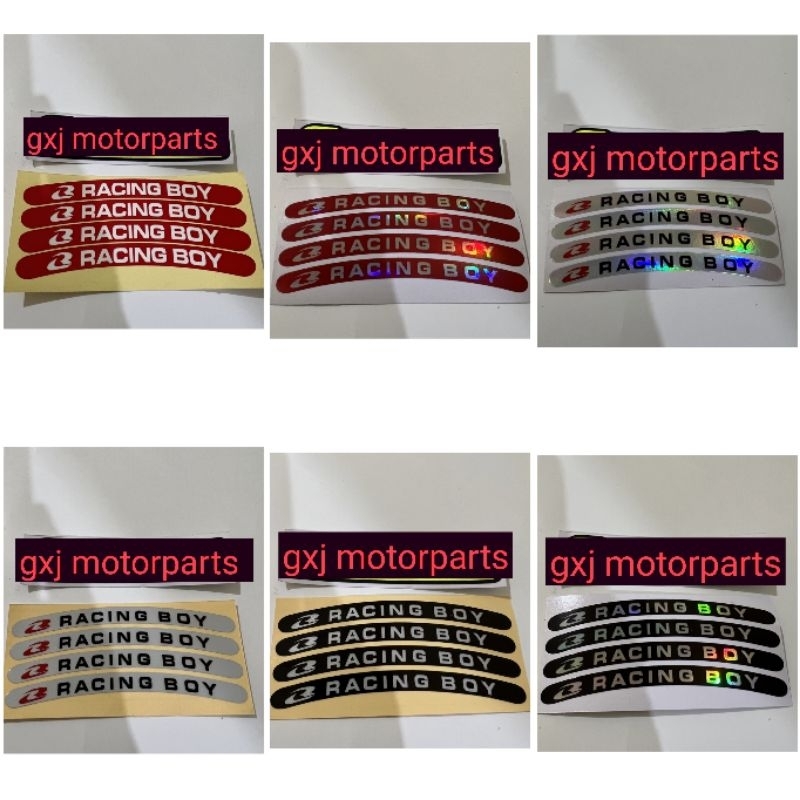 RACING Boy Vinyl Sticker 1 set (5cm x 10cm) High Quality | Shopee ...