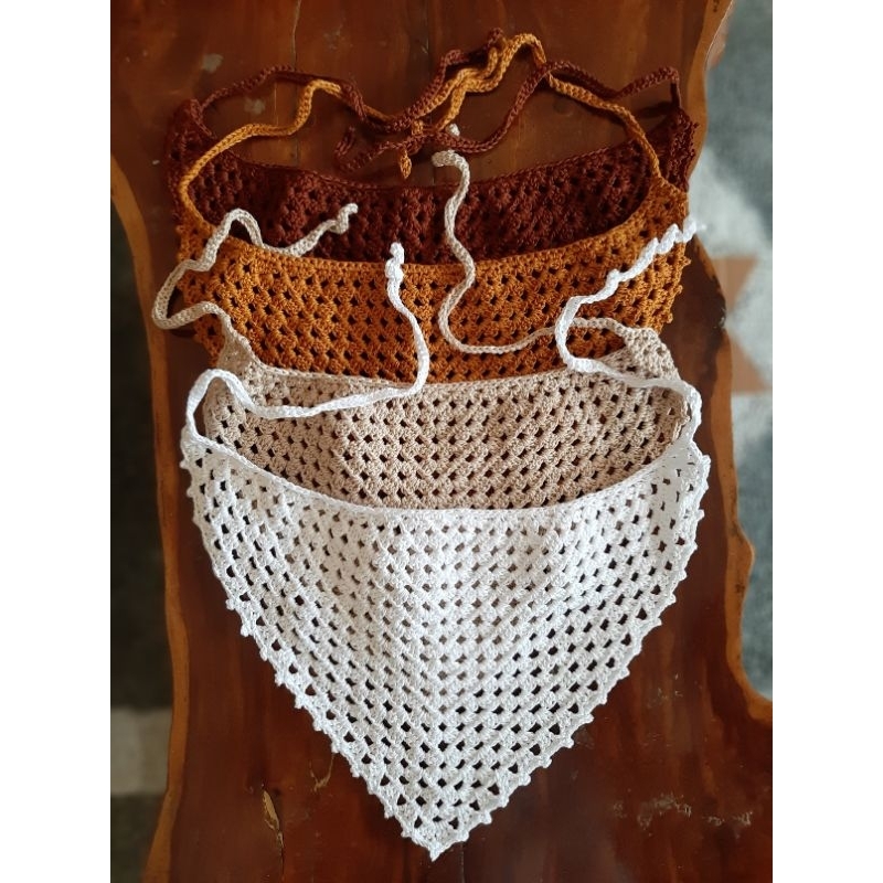 Crochet Bandana (PLAIN COLORS ONLY) | Shopee Philippines