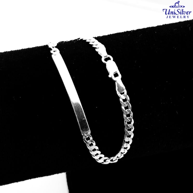 Unisilver 925 Sterling Silver Baby's ID Bracelet (IDB22-121055 ...