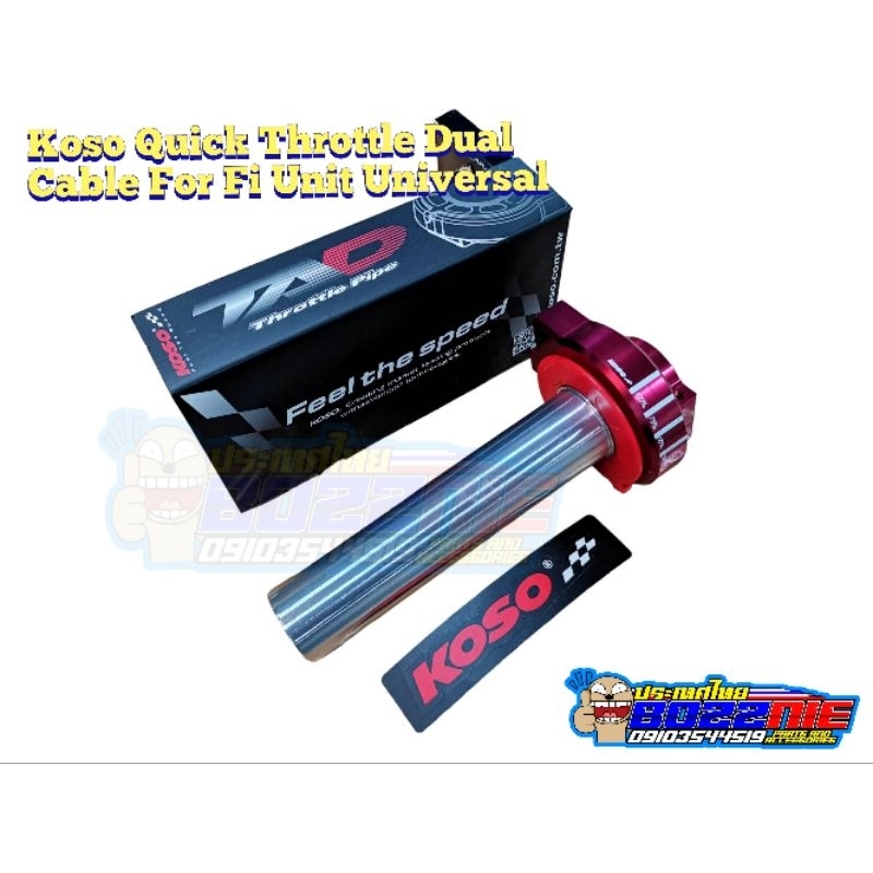 Koso Quick Throttle Dual Cable For Fi Unit Universal | Shopee Philippines