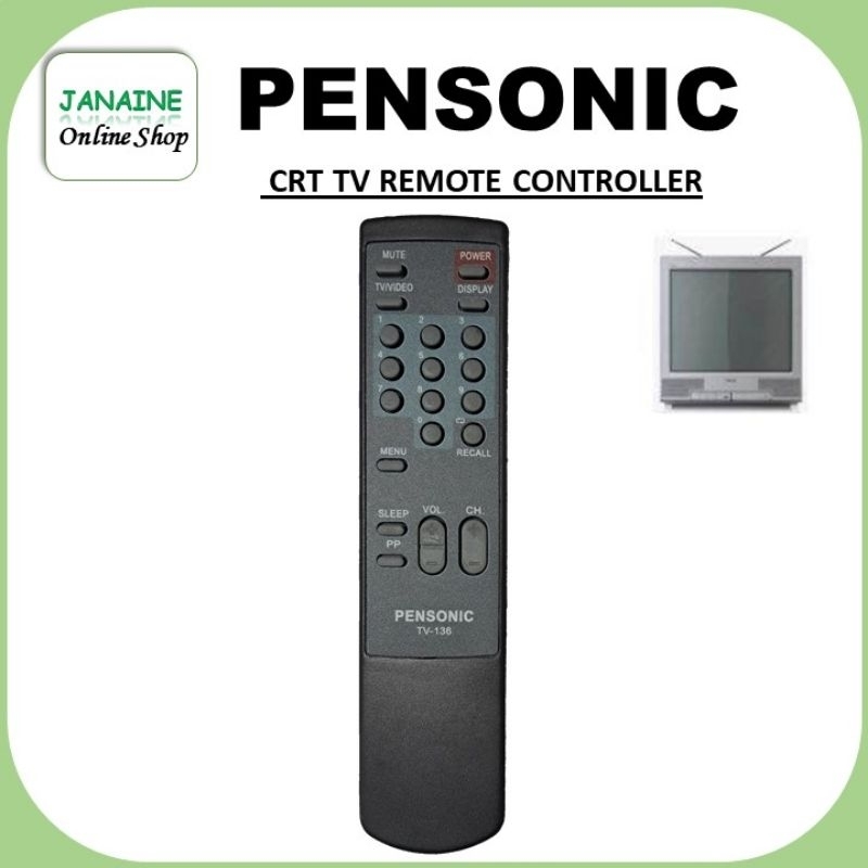 PENSONIC TV REMOTE CONTROLLER FOR CRT TV | Shopee Philippines