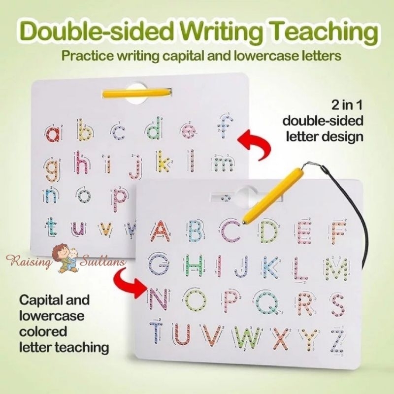 Alphabet Magnetic Writing Board Reversible (Letters and Numbers ...