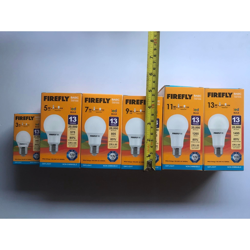 Firefly LED Bulb 3w, 5w, 7w, 9w, 11w, 13w (Daylight, Warm White) E27 ...
