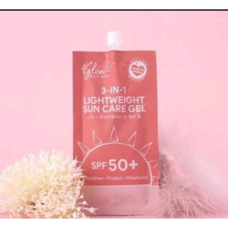 HELLO GLOW 3-IN-1 LIGHTWEIGHT SUN CARE GEL SPF 50+ | Shopee Philippines