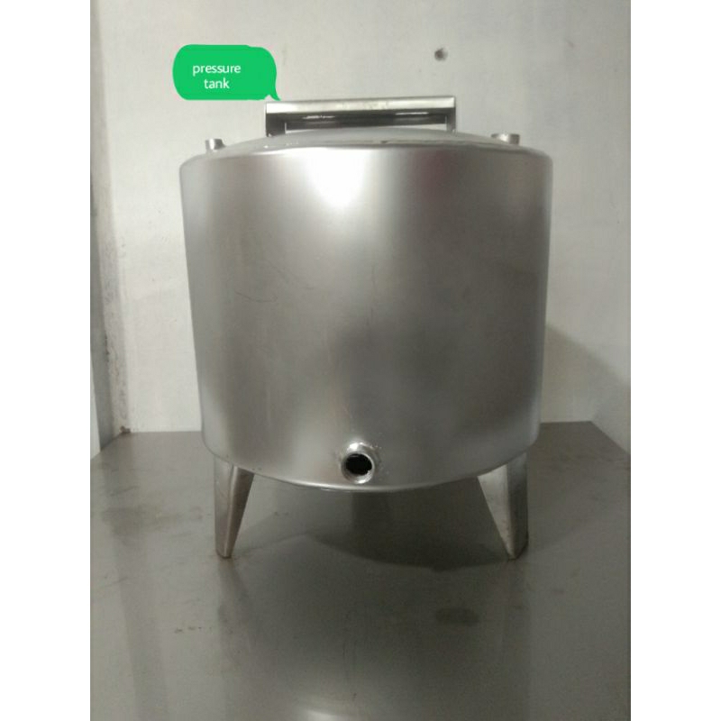 12 GALLONS PRESSURE TANK PURE STAINLESS 304 1.2MM W/BASE | Shopee ...