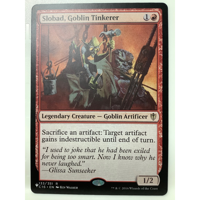 MAGIC: The Gathering - Slobad, Goblin Tinkerer (THE LIST) | Shopee ...