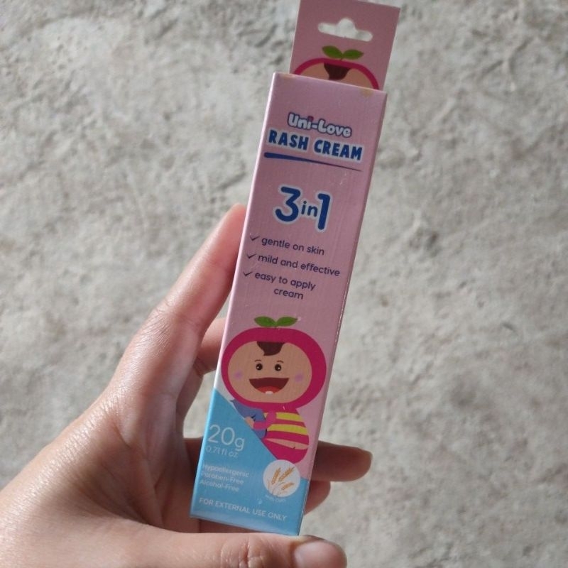 UniLove Diaper Rash Cream 20g 3 in 1 Original | Shopee Philippines