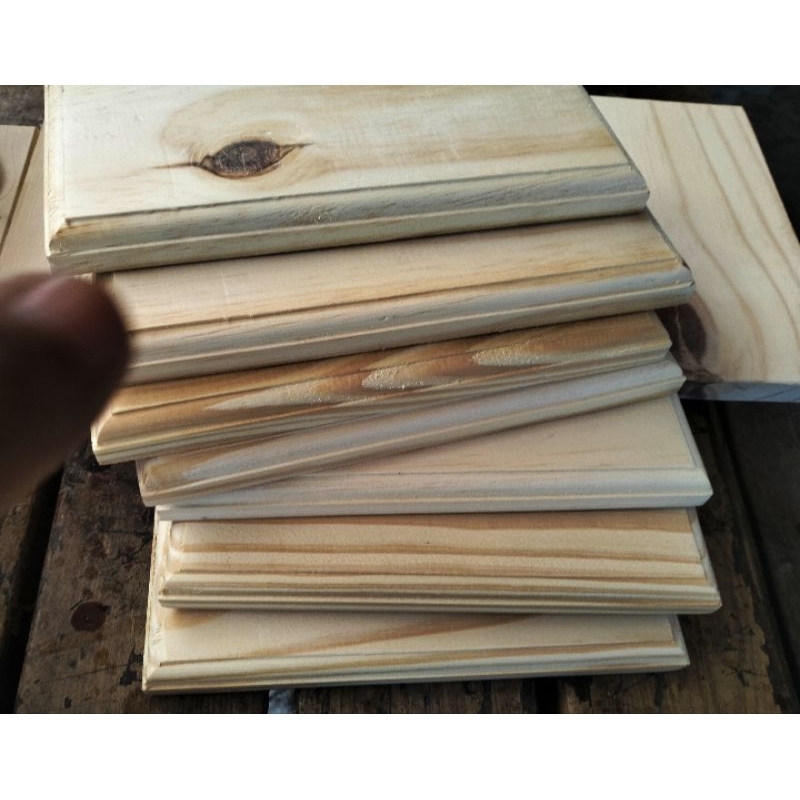 Wood planks.routed edges. made from pinewood. 8 inches by 4 inches by 1 ...