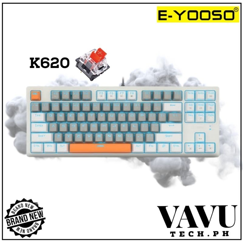 E-Yooso K620 87Keys RGB Side Lit and Led Backlit Mechanical Gaming ...