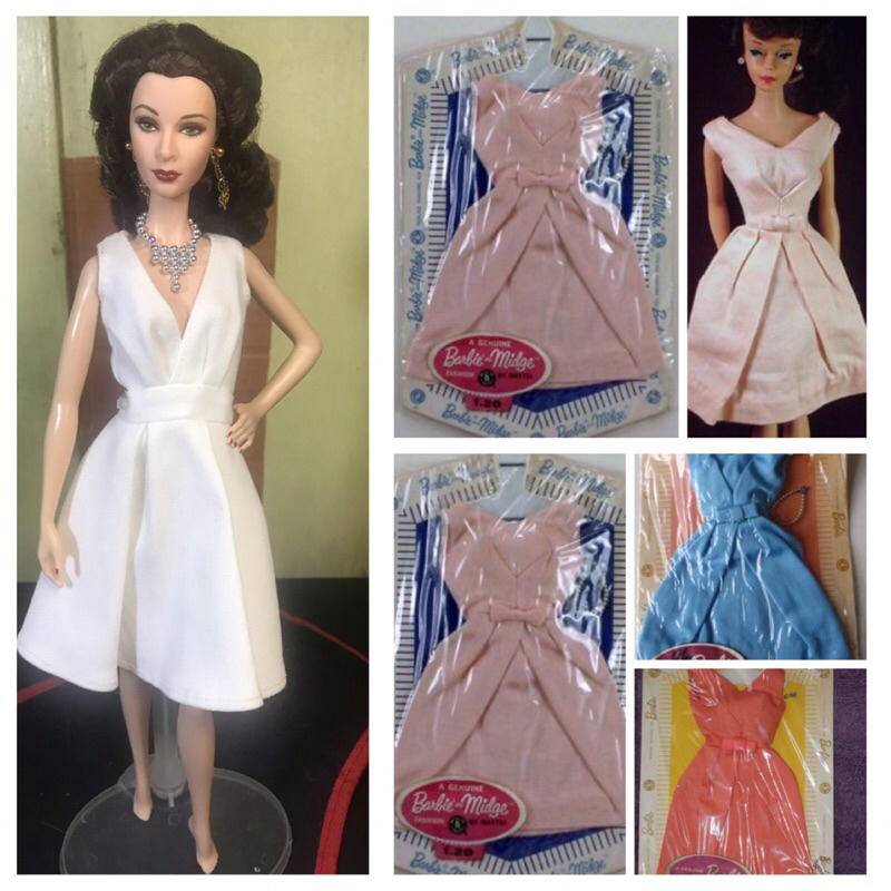 1962 vintage MIMIC DOLL DRESS barbie fashion pack campus belle | Shopee ...