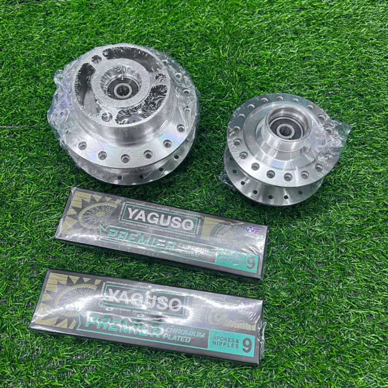 Raider hub set w/bearing and yaguso spokes Set for raider | Shopee ...