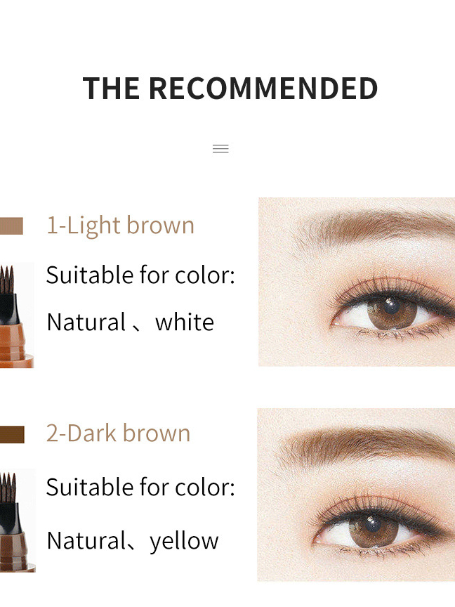 SUAKE Four-head bifurcation eyebrow pencil Waterproof eyebrow pencil ...