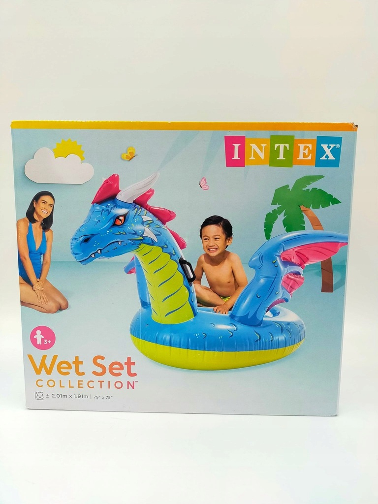 Intex 57563 Dragon Ride-On Floater for Kids Ages 3+(79 x 75in) | Shopee ...