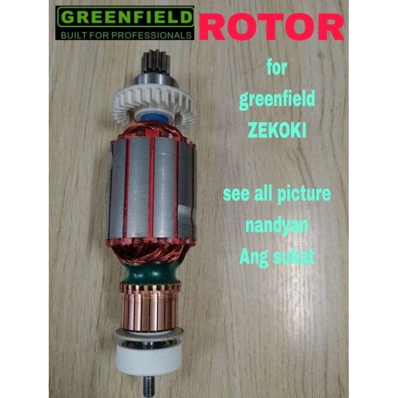 ROTOR.ARMATURE FOR GREENFIELD & ZEKOKI PRESSURE WASHER | Shopee Philippines