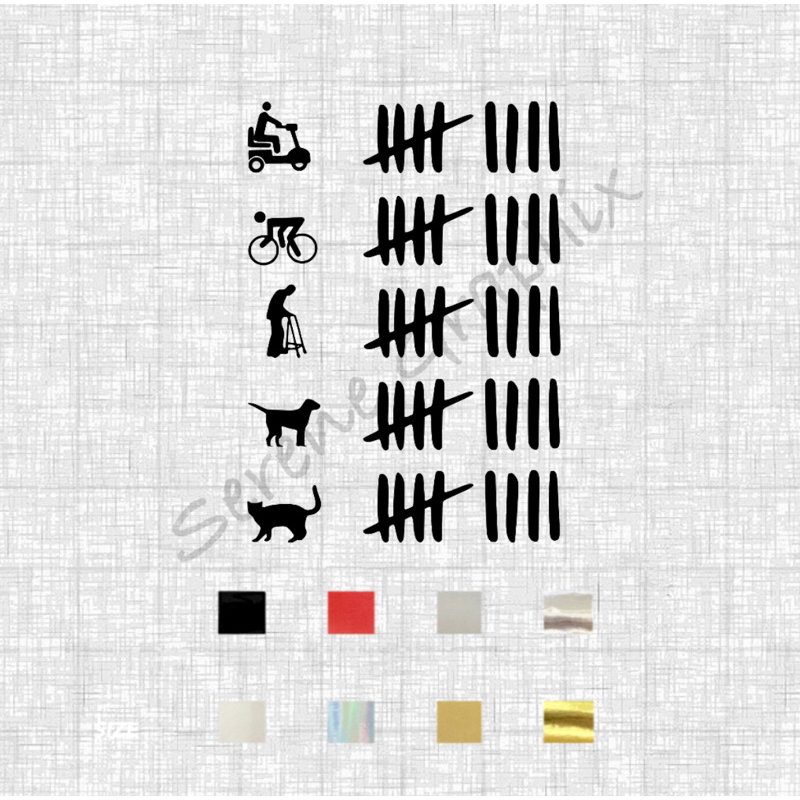 Kill Counter Sticker - Waterproof Cut Out Sticker | Shopee Philippines