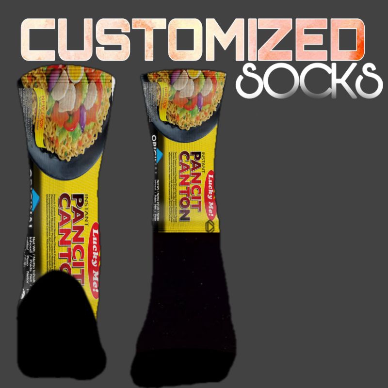 CUSTOMIZED CUSTOM PANCIT CANTON SOCKS | Shopee Philippines