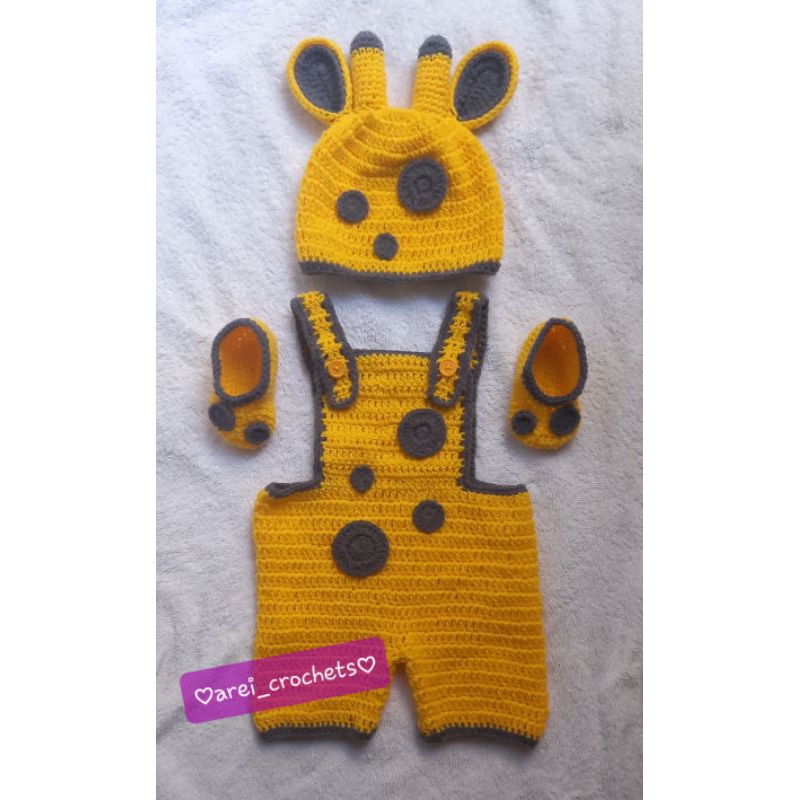 Giraffe Inspired Crochet Costume Sets (animals inspired) | Shopee ...