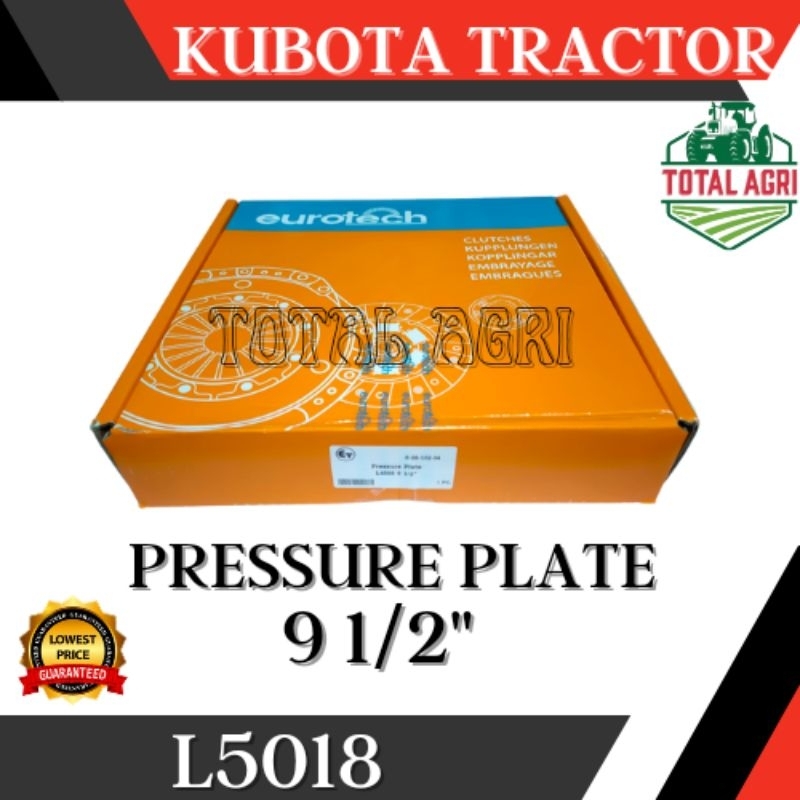 Pressure Plate 9 1/2" Kubota Tractor L5018 Eurotech Brand | Shopee ...