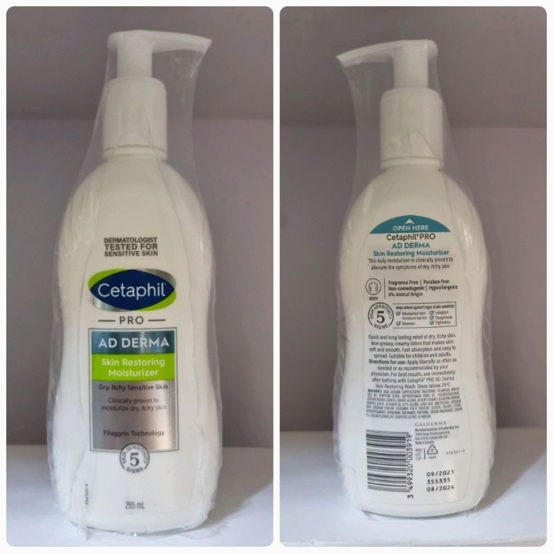 Cetaphil PRO AD Derma Skin Restoring Moisturizer 295 ML | Shopee ...