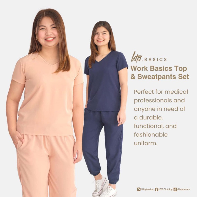 HTP Basics Women’s Unifit Scrub Suit/Scrubs for Nurse/Doctor Uniform ...