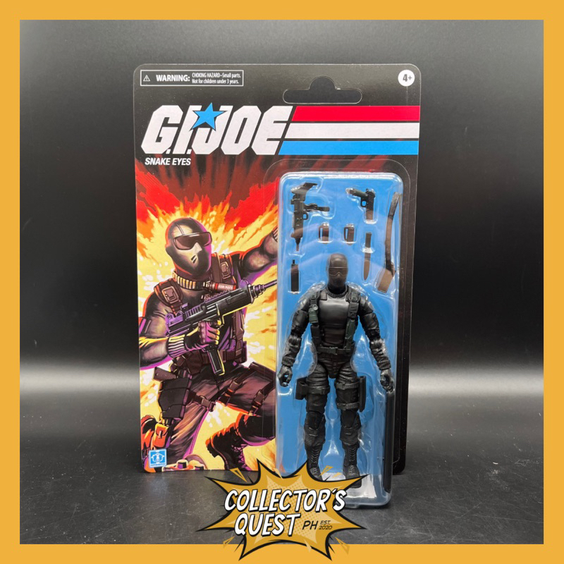 G.I. Joe Classified Series Retro Cardback Snake Eyes Figure | Shopee Philippines