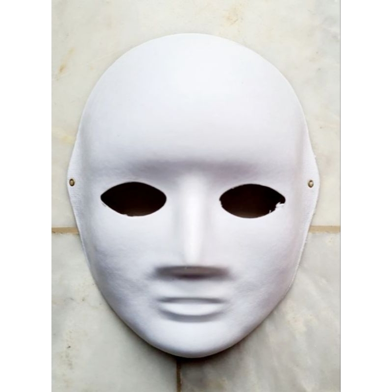 Full Mask Plain Whole Mask Carton with Strap DIY Crafts Design (3Pieces ...