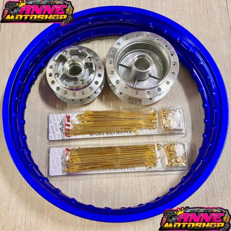 Rimset Honda Dash Rs 125 Fi Xrm Motard Trinity (Drumbrake Rear ...