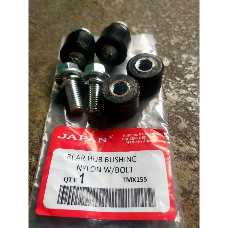 REAR HUB BUSHING NYLON W/BOLT TMX155/TMX125 ALPHA SET | Shopee Philippines