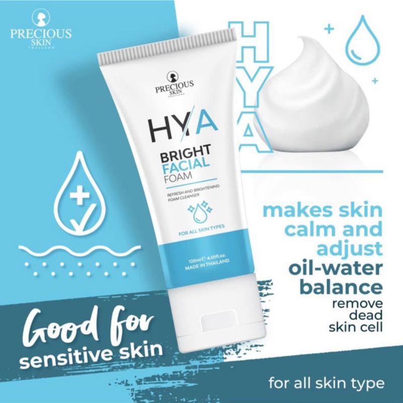 HYA FACIAL FOAM ( Hyaluronic Facialwash Precious Skin) | Shopee Philippines