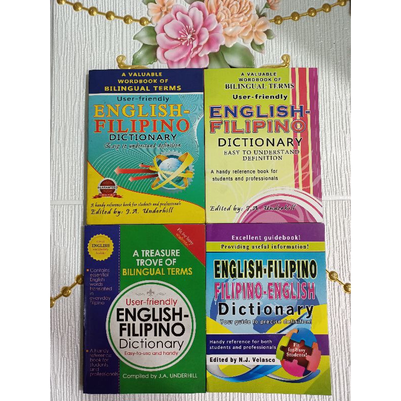 English Filipino Dictionary By Underhill | Shopee Philippines