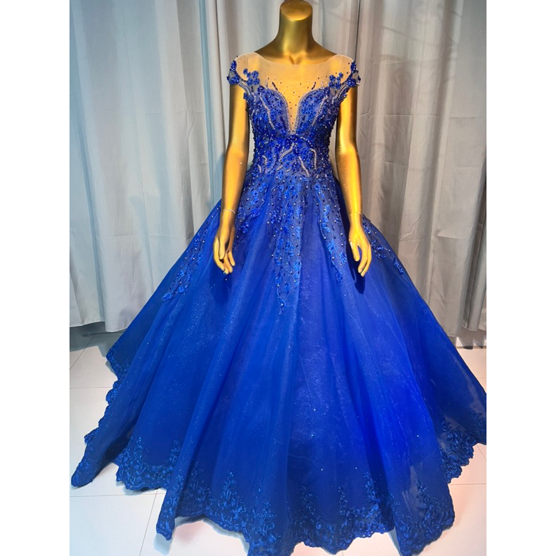 Elegant Blue Ball Gown for Debut & Pre Debut | Shopee Philippines