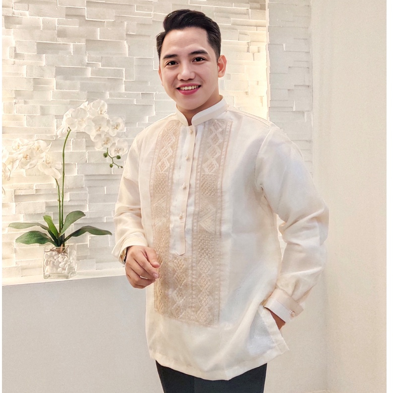 MODERN BARONG FOR MEN CHINESE COLLAR FOR MEN | Shopee Philippines