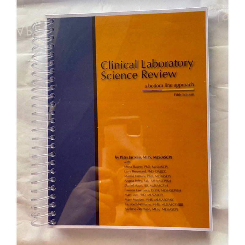 Clinical Laboratory Science Review a bottom line app 6th ed Danny Donor ...