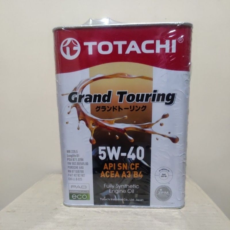 Totachi Grand Touring 5w40 Fully Synthetic Engine Oil (4 Liters ...