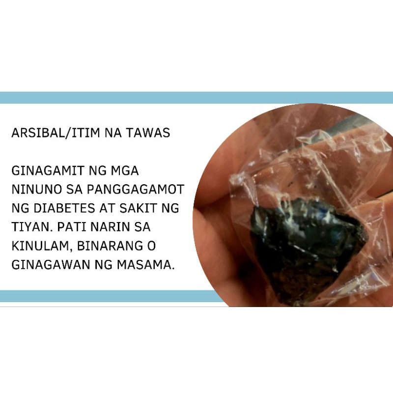 Arsibal o itim na tawas gamit sa gamutan Charms | Shopee Philippines