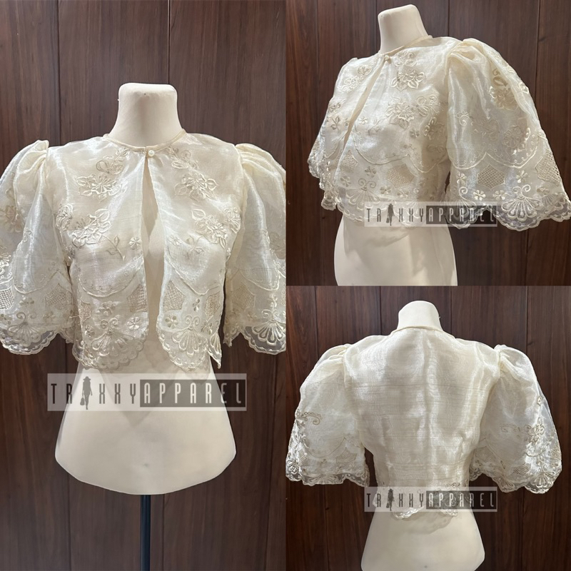 Maria Clara Puff Sleeve Bolero | Shopee Philippines