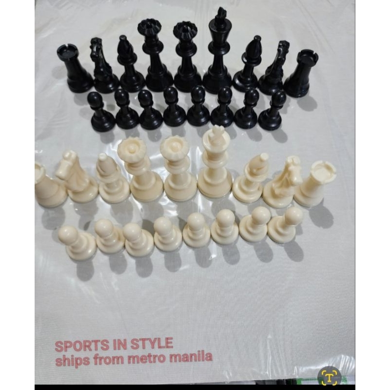 Sports in Style One Set Chess Pieces Weighted or Unweighted with Extra ...