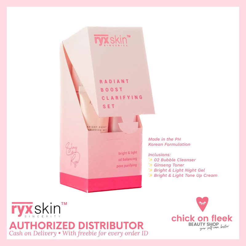 Ryx Skin Radiant Boost Clarifying Set Korean Formulation | Shopee ...