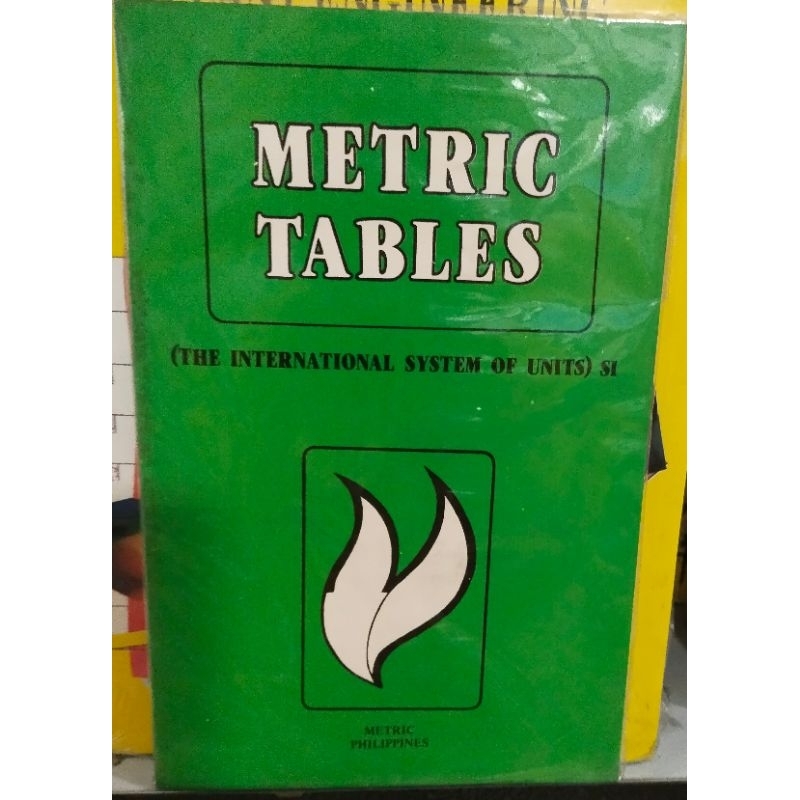 METRIC TABLES (THE INTERNATIONAL SYSTEM OF UNITS)SI | Shopee Philippines