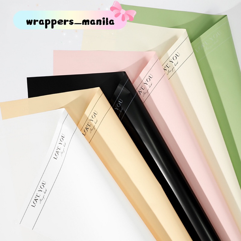 20pcs Elegant LoveYou Printed Wrappers Bouquet Wrapping Materials ...