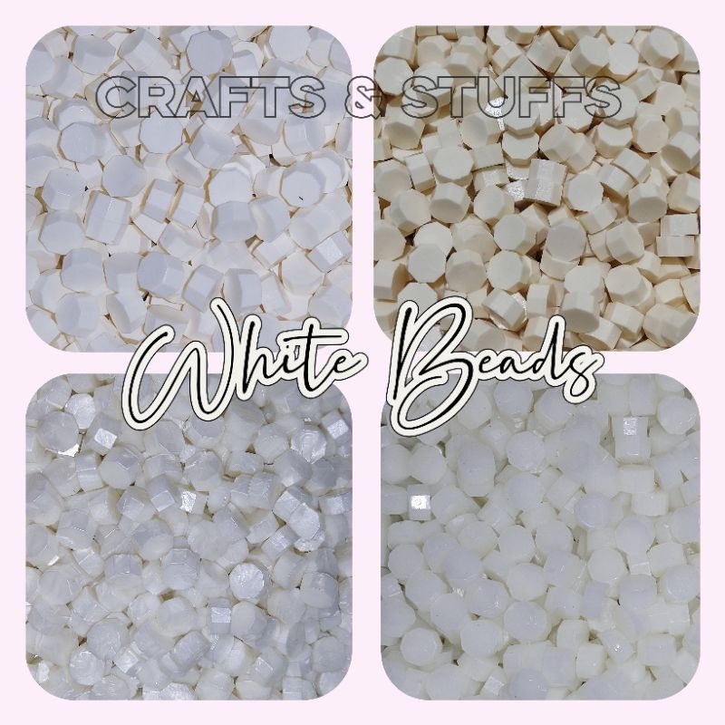 [100+pcs] WHITE Wax Seal Beads / Sealing Beads | Shopee Philippines