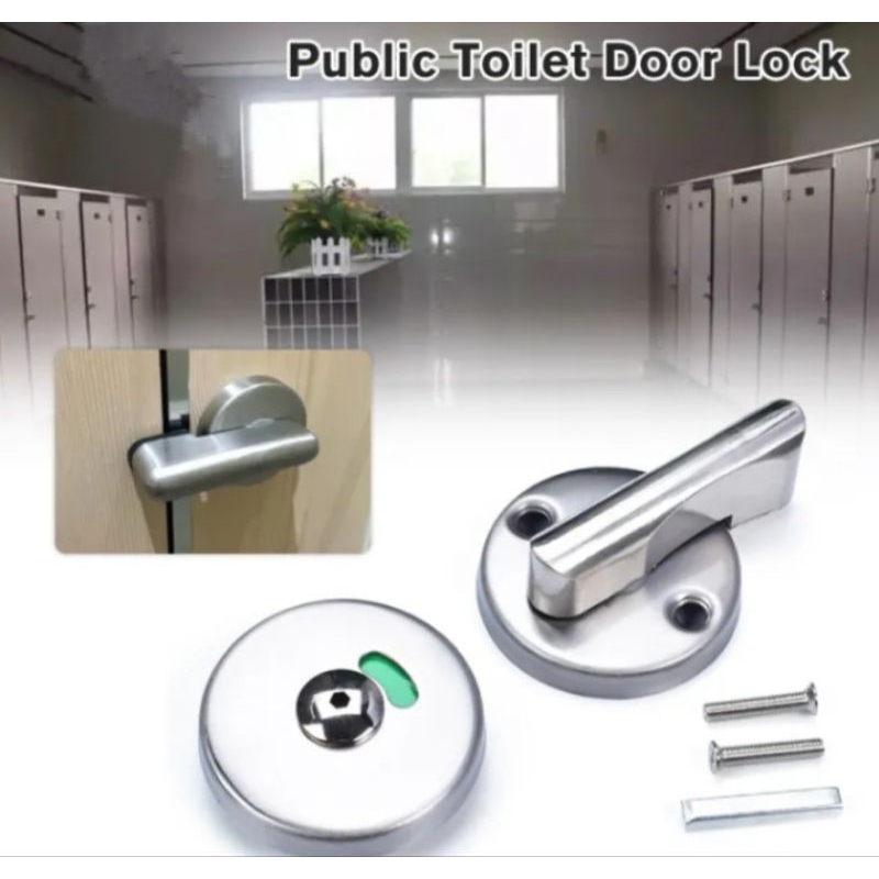 Stainless Indicator Lock for Public Toilet Partition | Shopee Philippines