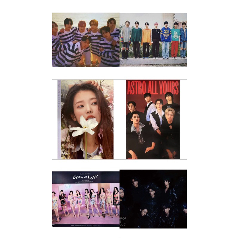 Official Album Poster with Poster Tube BTS EN Twice Astro IU | Shopee Philippines