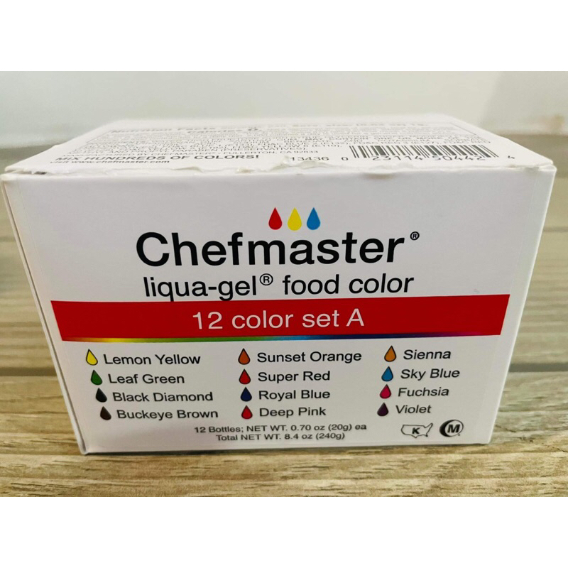 CHEFMASTER LIGUA-GEL FOOD COLOR (SET A) | Shopee Philippines