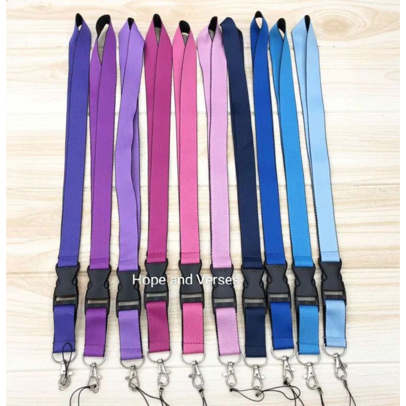 Strap lanyards id lace one inch with buckle plain id holder Lanyard ...