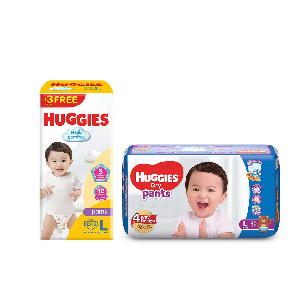 Day and Night Bundle Large - Huggies Magic Comfort Jumbo 36 pcs ...