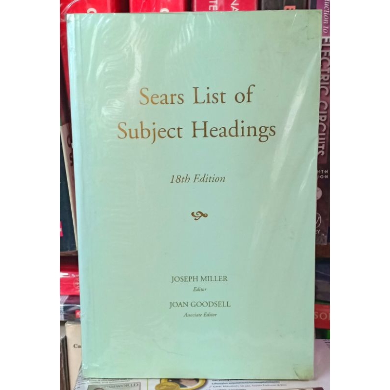 Sears List of Subject Headings 18th edition | Shopee Philippines