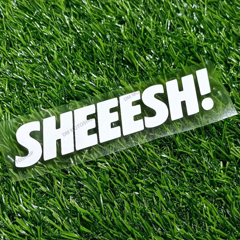 Sheeesh Motorcycle Sticker Design Attractive & Durable Decal (5x1.5 ...