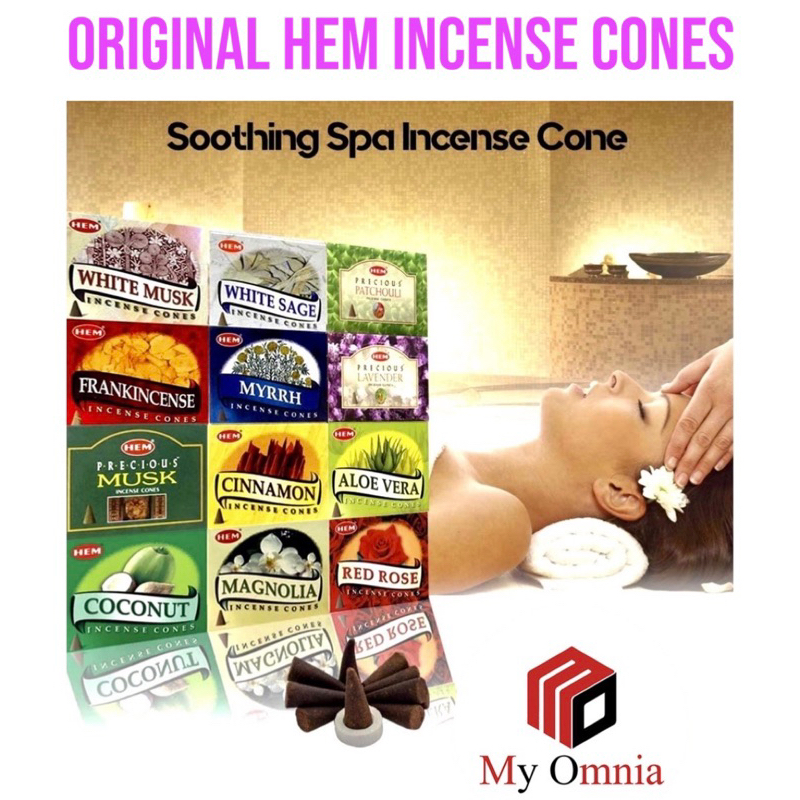 ️ HEM INCENSE CONE, 28 VARIANTS, AUTHENTIC & IMPORTED from INDIA [ 10 ...